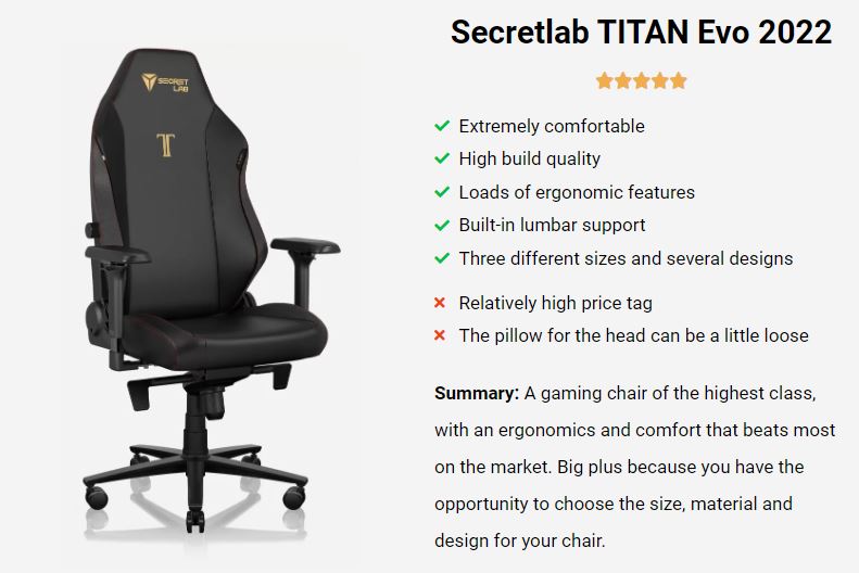 Secretlab TITAN Evo 2022 – Test & Review (Review) - GAMING BREAKTHROUGH